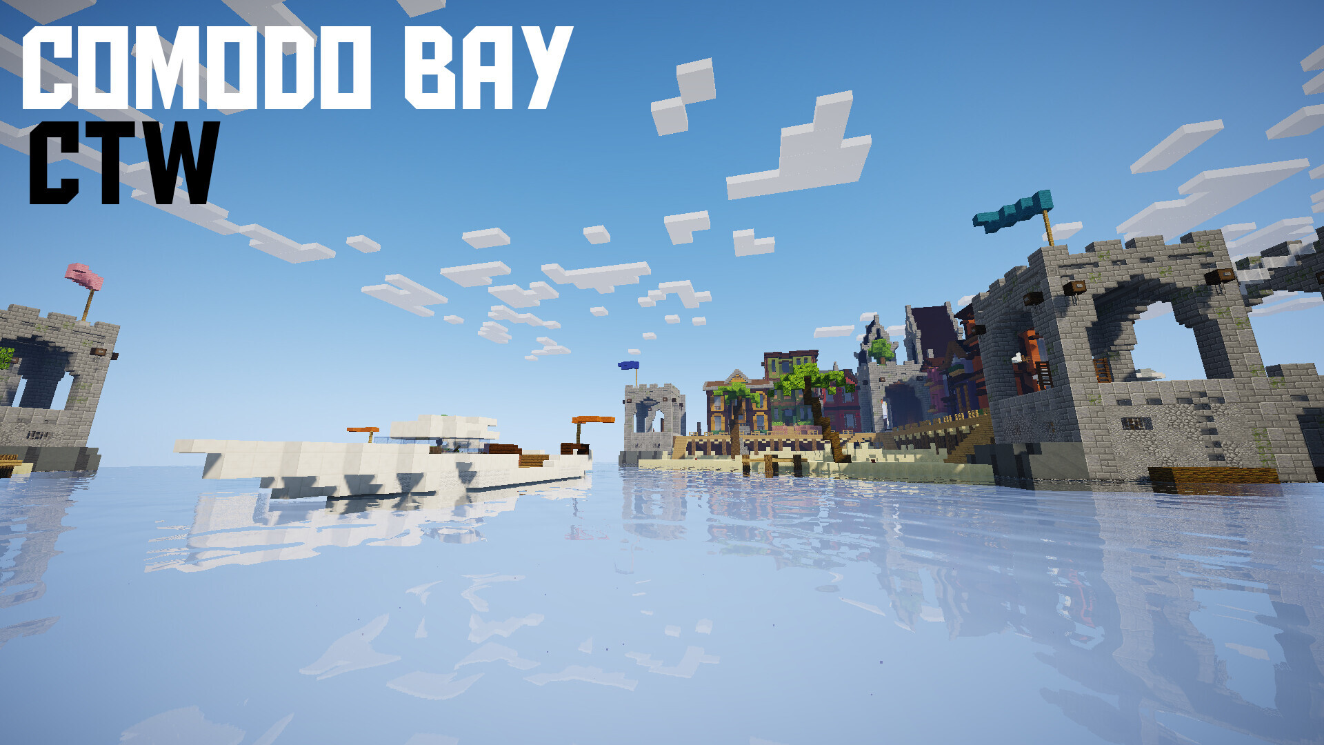 (1.8.9)(Capture The Wool, CTW) Comodo Bay Minecraft Map