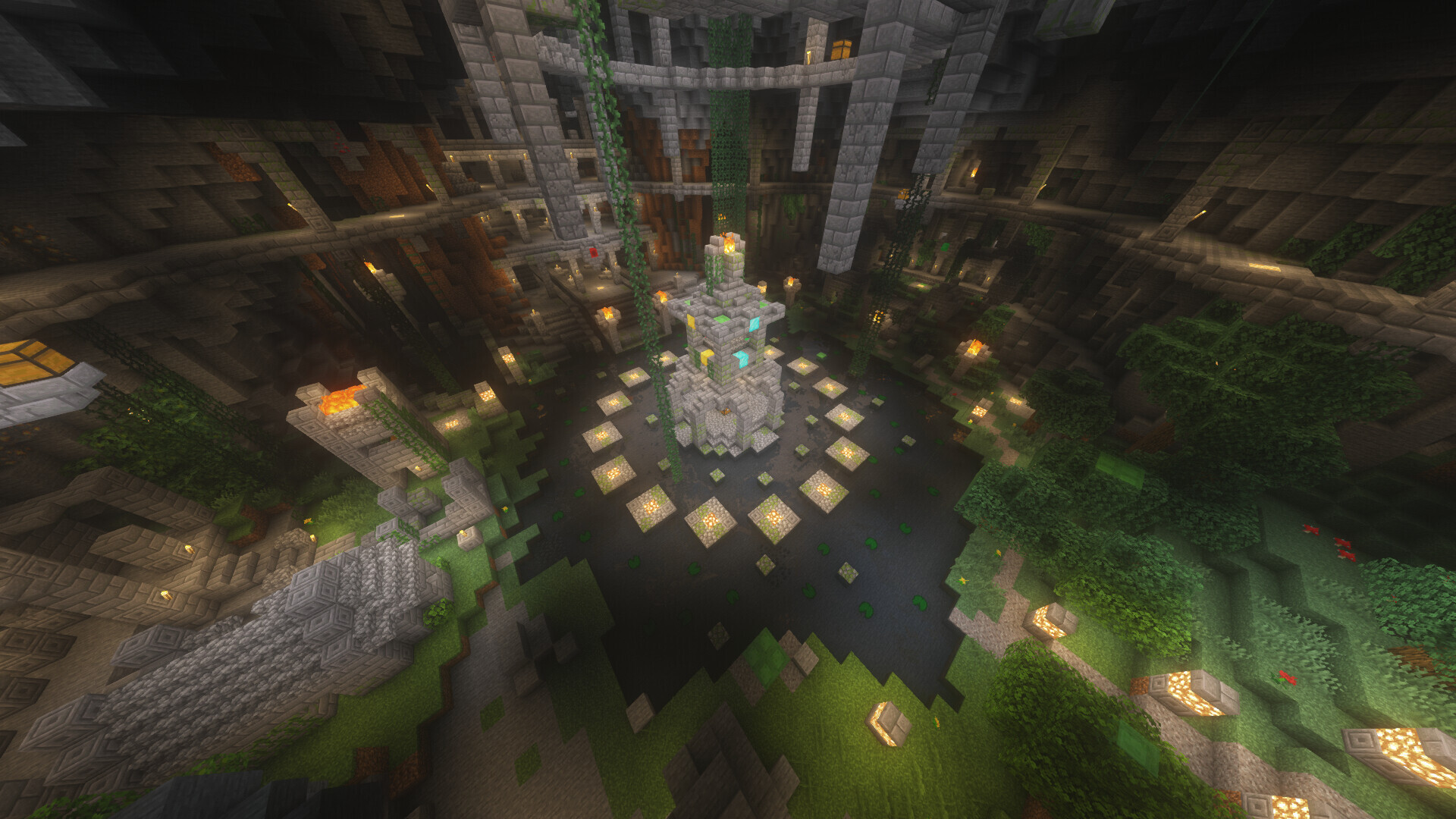Minecraft Battle Mode: Cavern Large Download - (Java) Minecraft Map