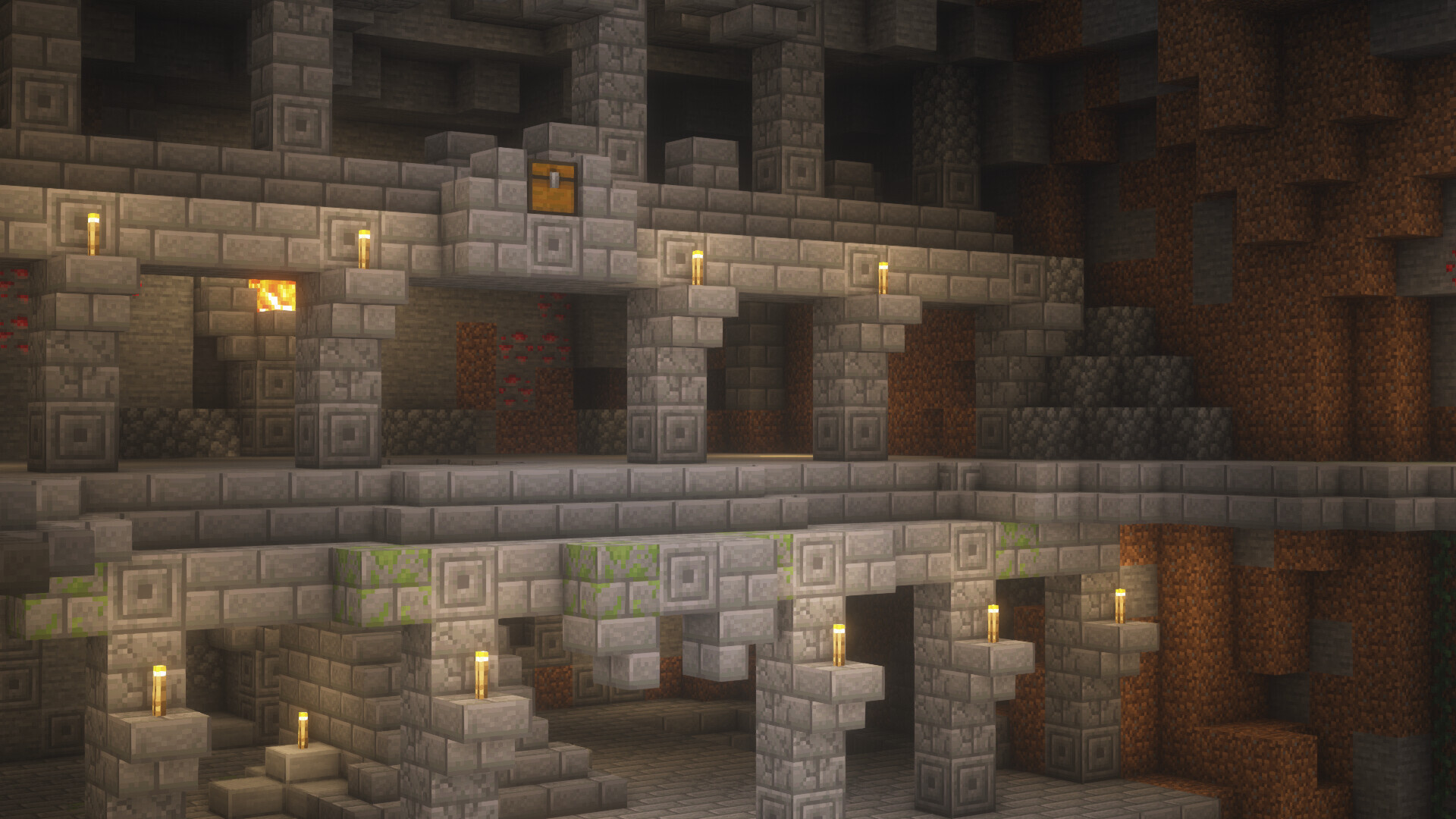 Minecraft Battle Mode: Cavern Large Download - (Java) Minecraft Map