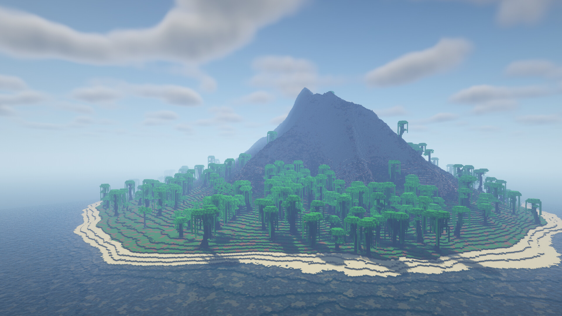 Tropicas - A tropical island custom map in world painter Minecraft Map