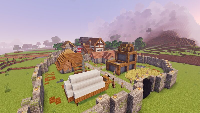 CraftVille 75% | Minecraft Bedrock | By:XxJetFirexX5995 Minecraft Map