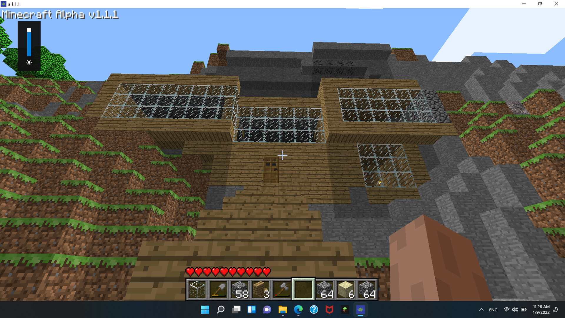 my house alpha 1.1.1 world v1 more in a lator time Minecraft Map