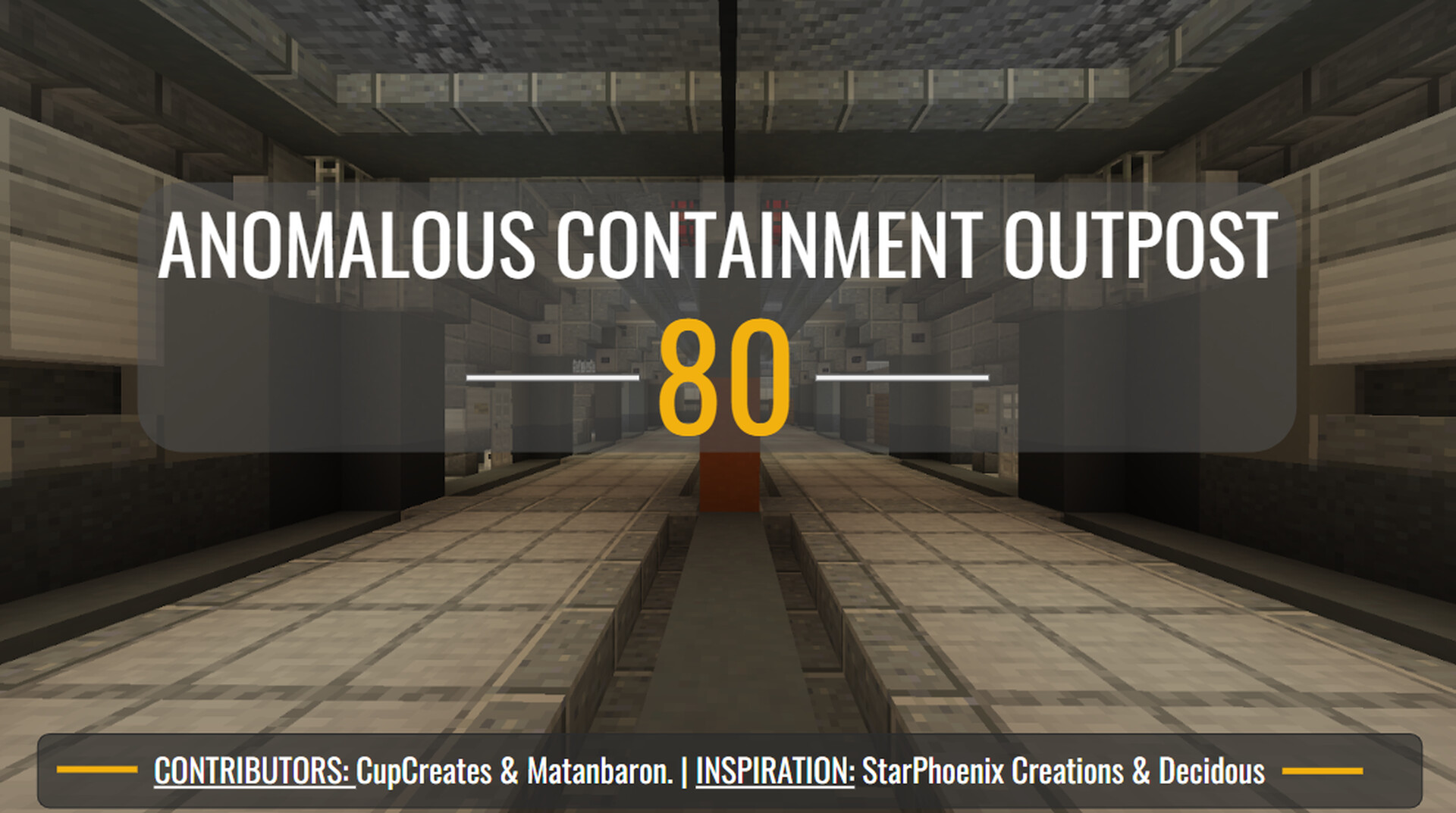 ACO-80 | Secure Testing & Storage Outpost Minecraft Map