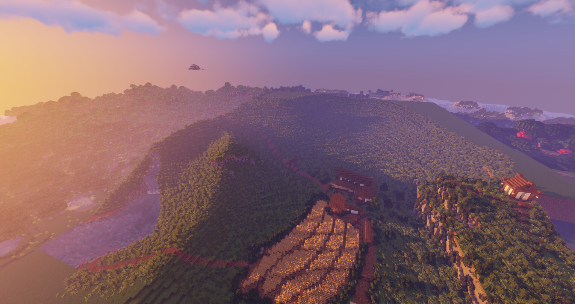Feudal Japanese Inspired Landscape Minecraft Map
