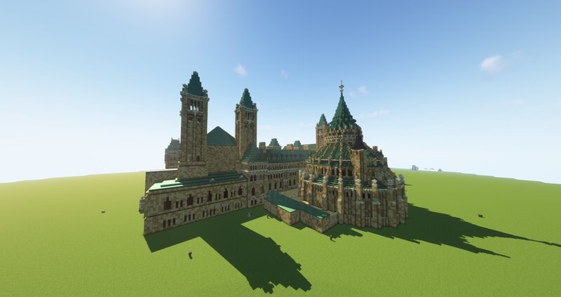 Parliament Hill in Ottawa, Canada Minecraft Map