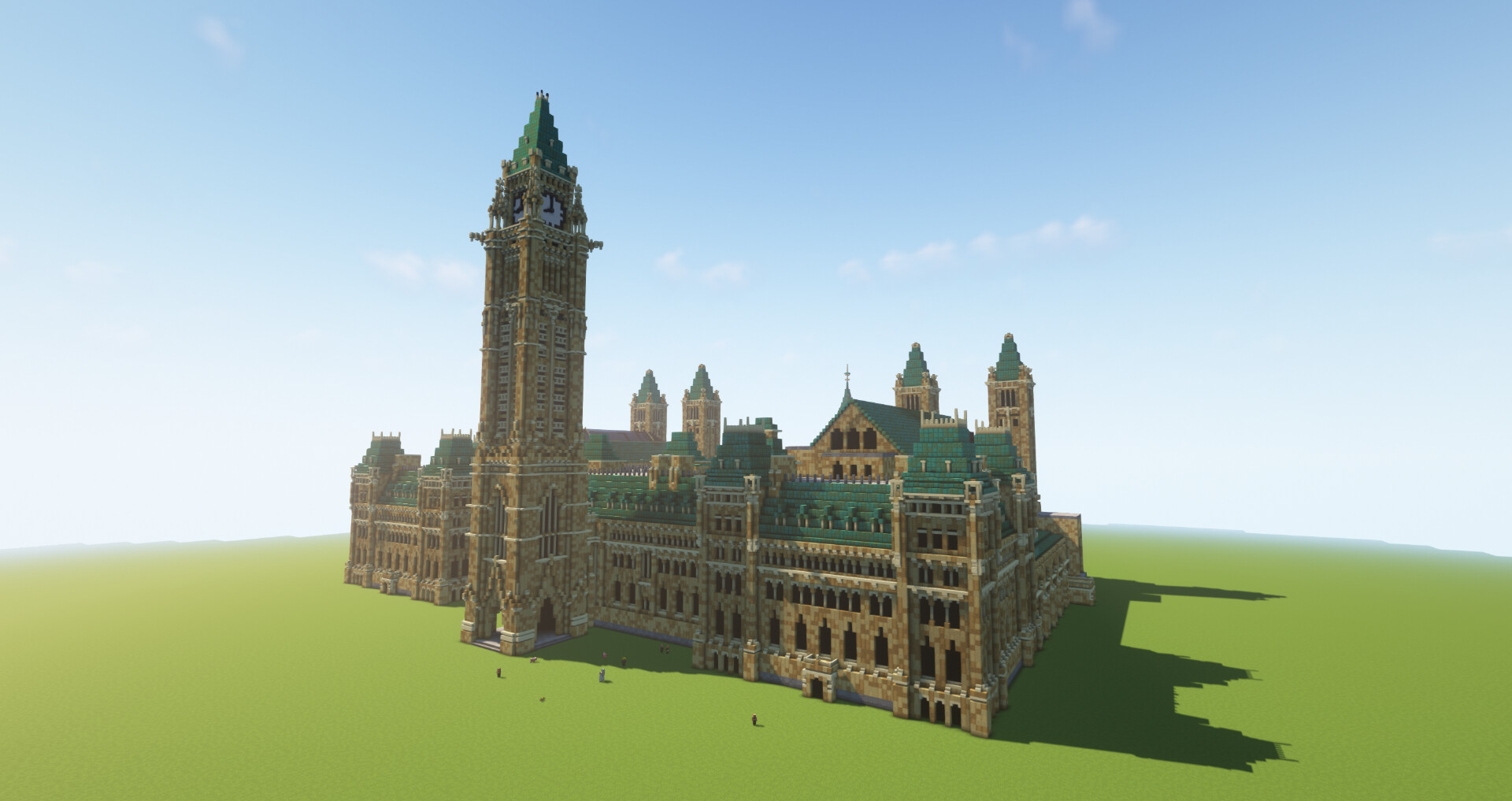 Parliament Hill in Ottawa, Canada Minecraft Map