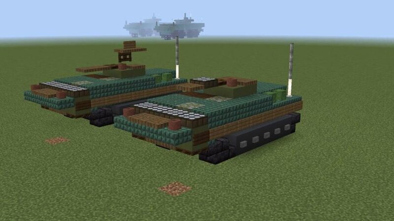1.5:1 scale BMP-1 and BMP-1P infantry fighting vehicles Minecraft Map