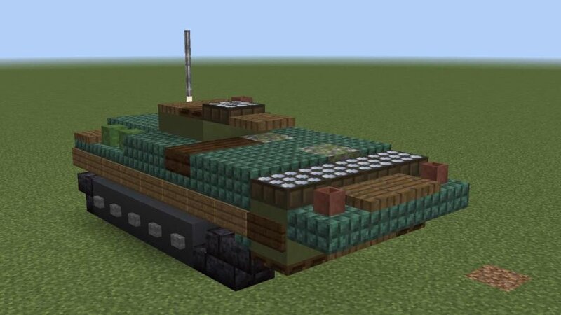 1.5:1 scale BMP-1 and BMP-1P infantry fighting vehicles Minecraft Map