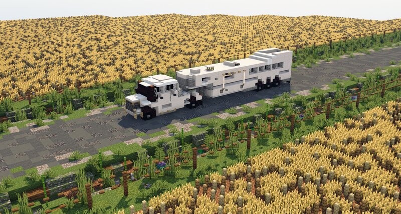 Freightliner sport chassis/horse trailer Minecraft Map