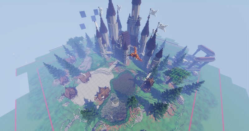 Medieval Castle Spawn // 350x350 Minecraft Map
