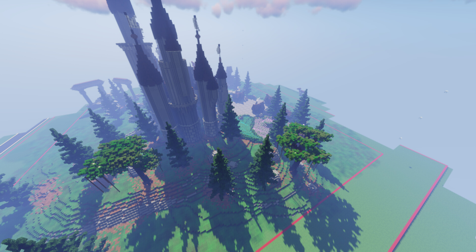 Medieval Castle Spawn // 350x350 Minecraft Map