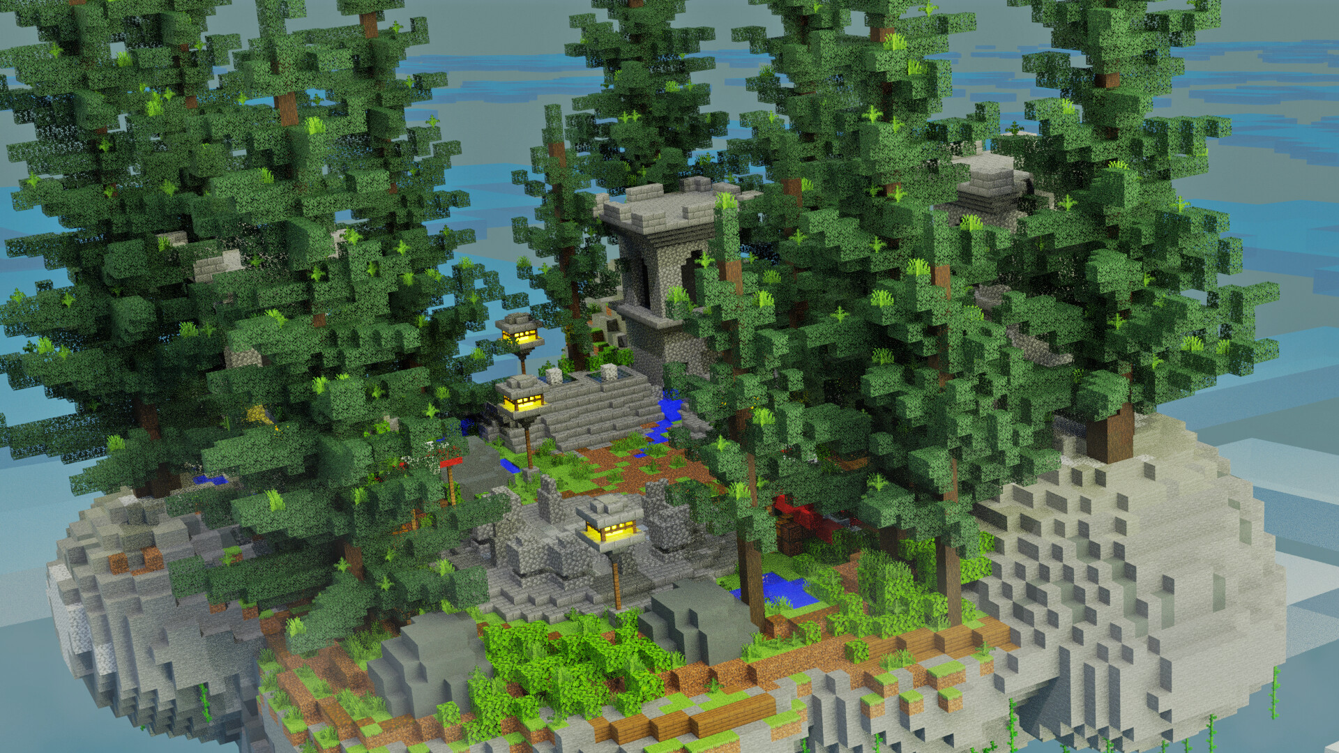 Free forest lobby/hub Minecraft Map