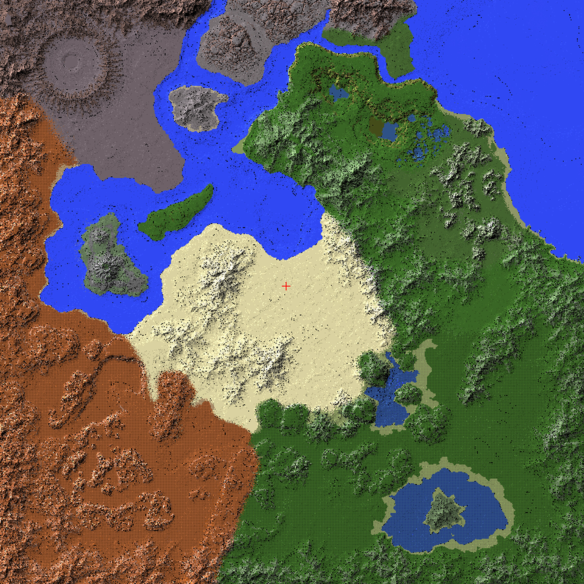 MMORPG/Survival Terrain Map [6k x 6k] Minecraft Map