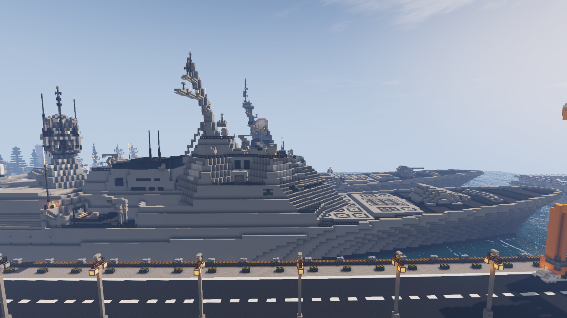 US Navy future new design Cruisers and Destroyers Minecraft Map