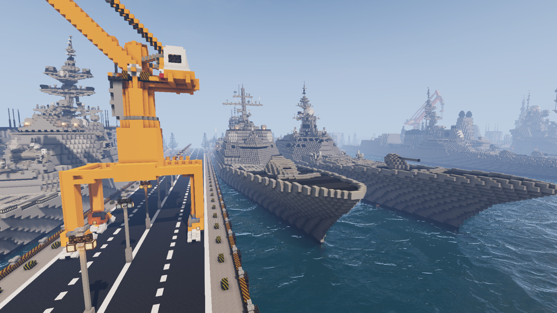 US Navy future new design Cruisers and Destroyers Minecraft Map