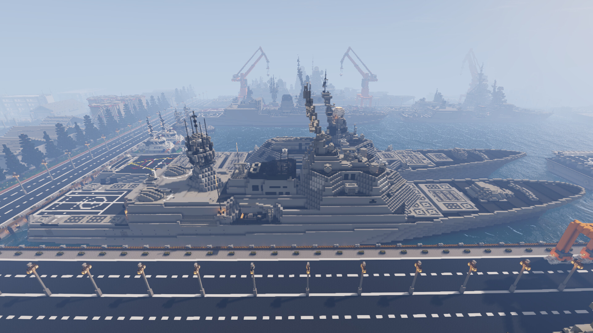 US Navy future new design Cruisers and Destroyers Minecraft Map