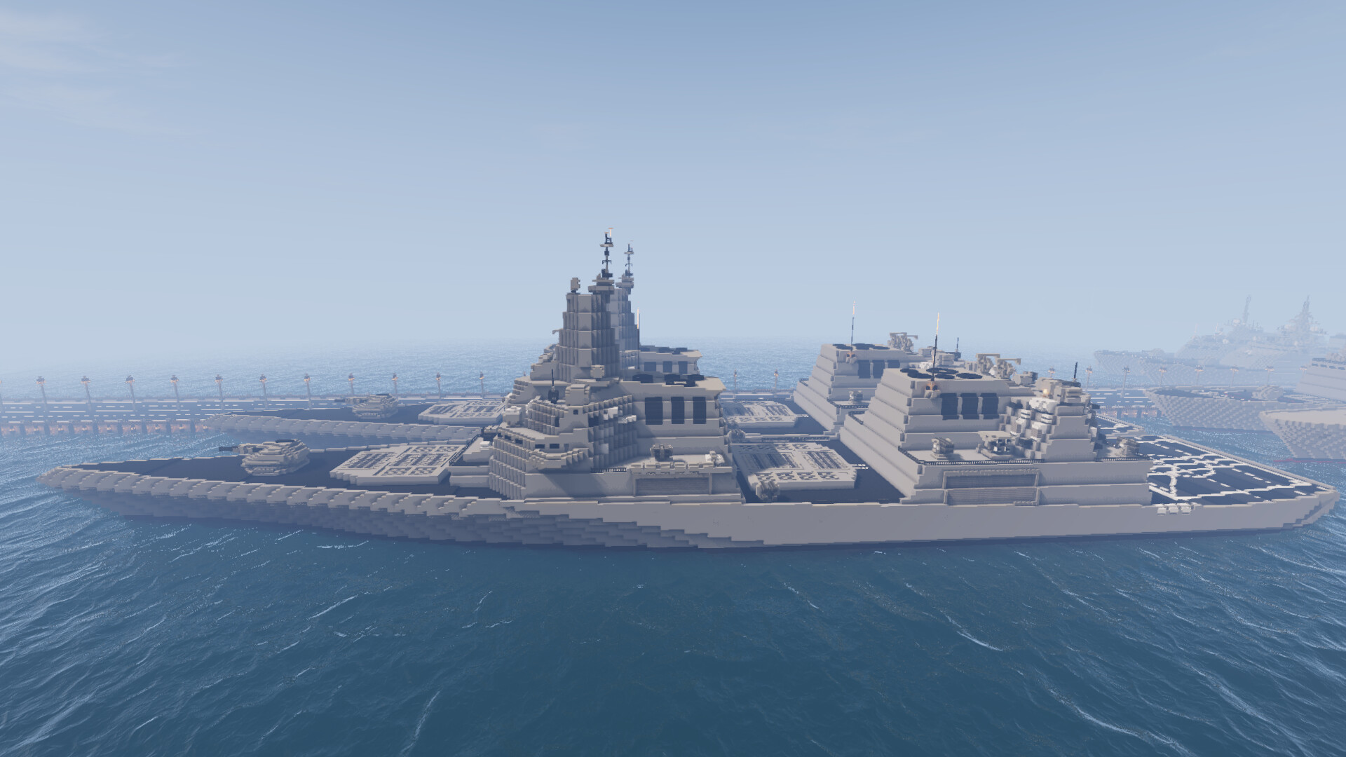 US Navy future new design Cruisers and Destroyers Minecraft Map