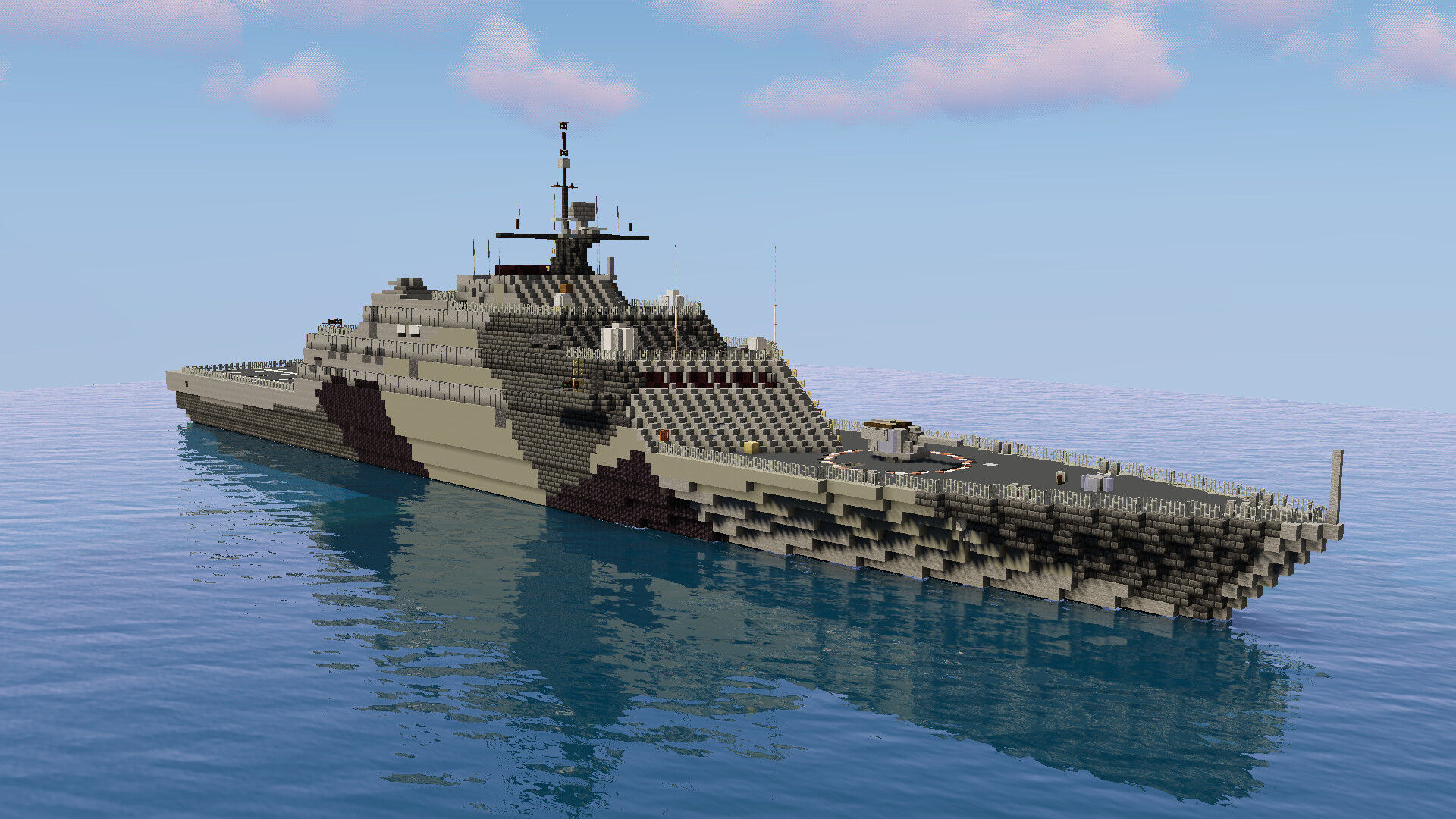USS Freedom LCS-1 (Freedom class littoral combat ship) Minecraft Map