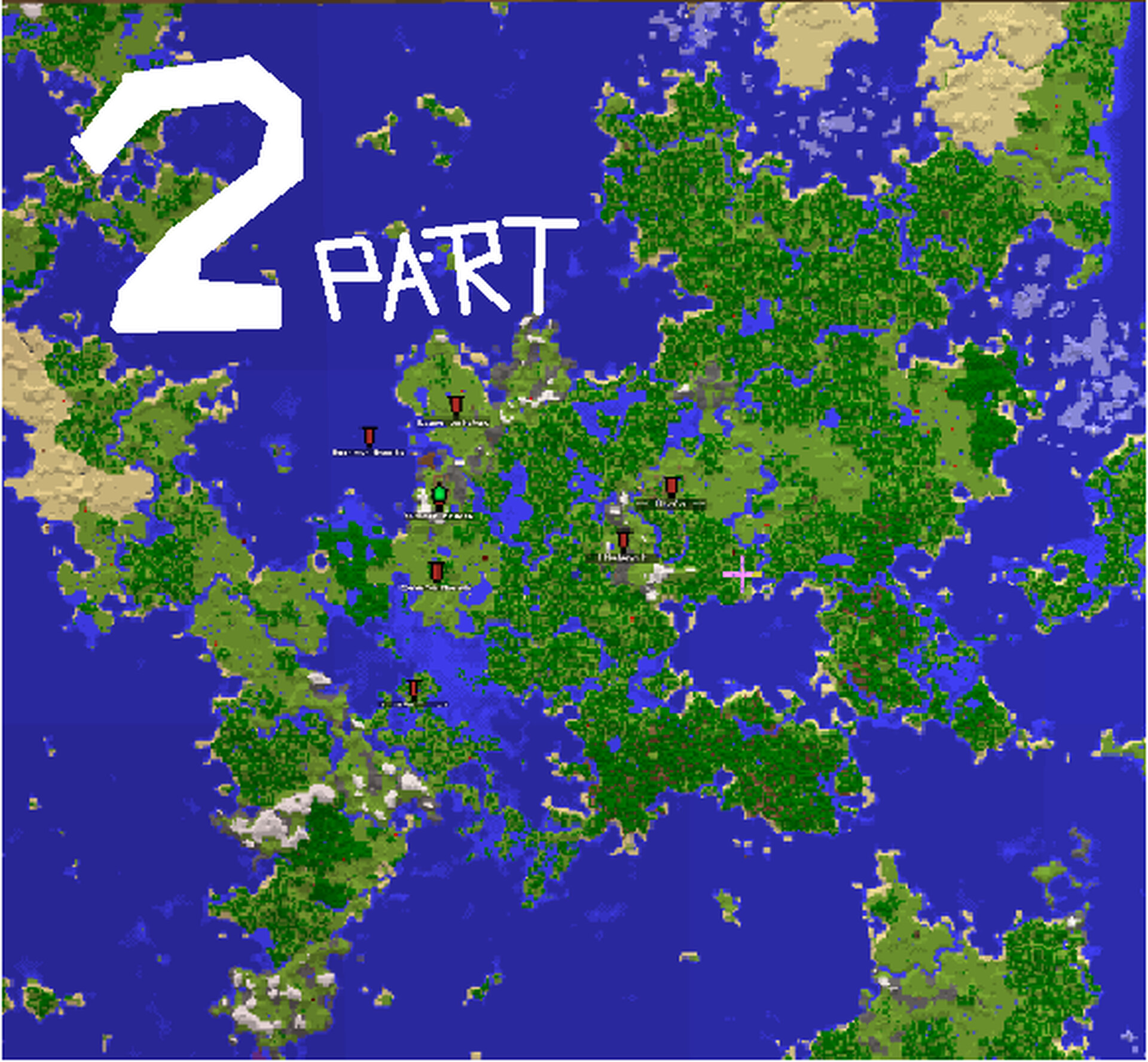 Minecraft Map with HUGE CARD Minecraft Map