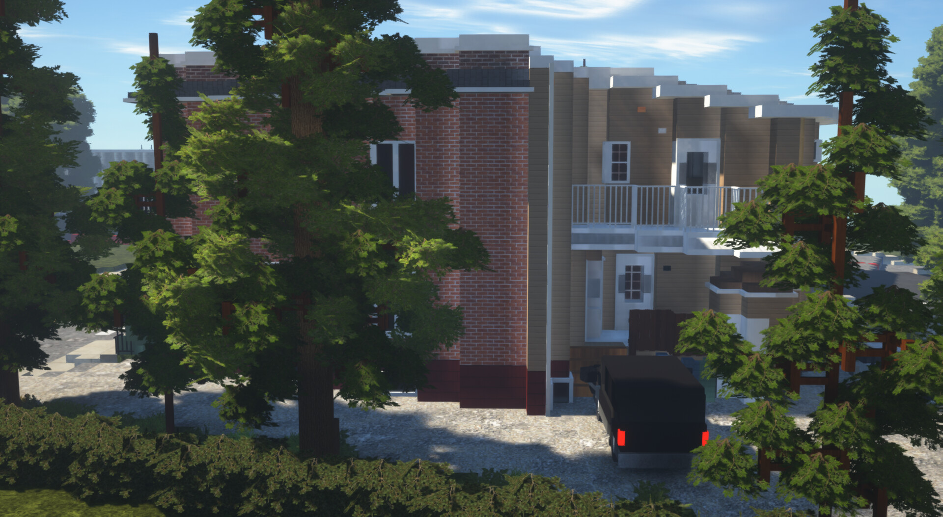 Small, Multi-Family Townhomes Minecraft Map