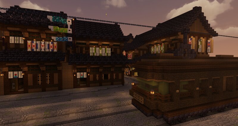 日式風格. 復古. 93*93 / Japanese style. retro. 93*93 Minecraft Map