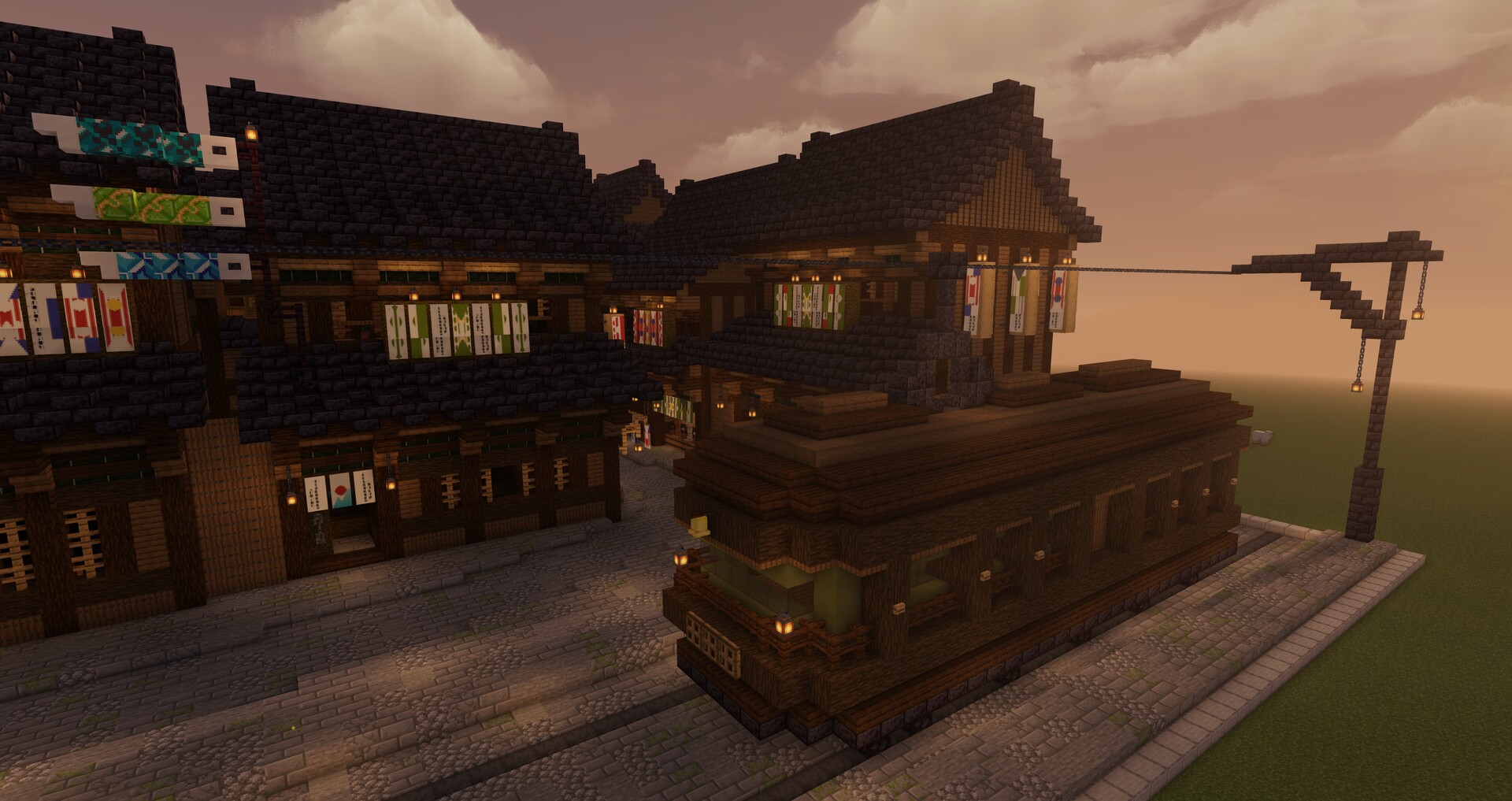 日式風格. 復古. 93*93 / Japanese style. retro. 93*93 Minecraft Map