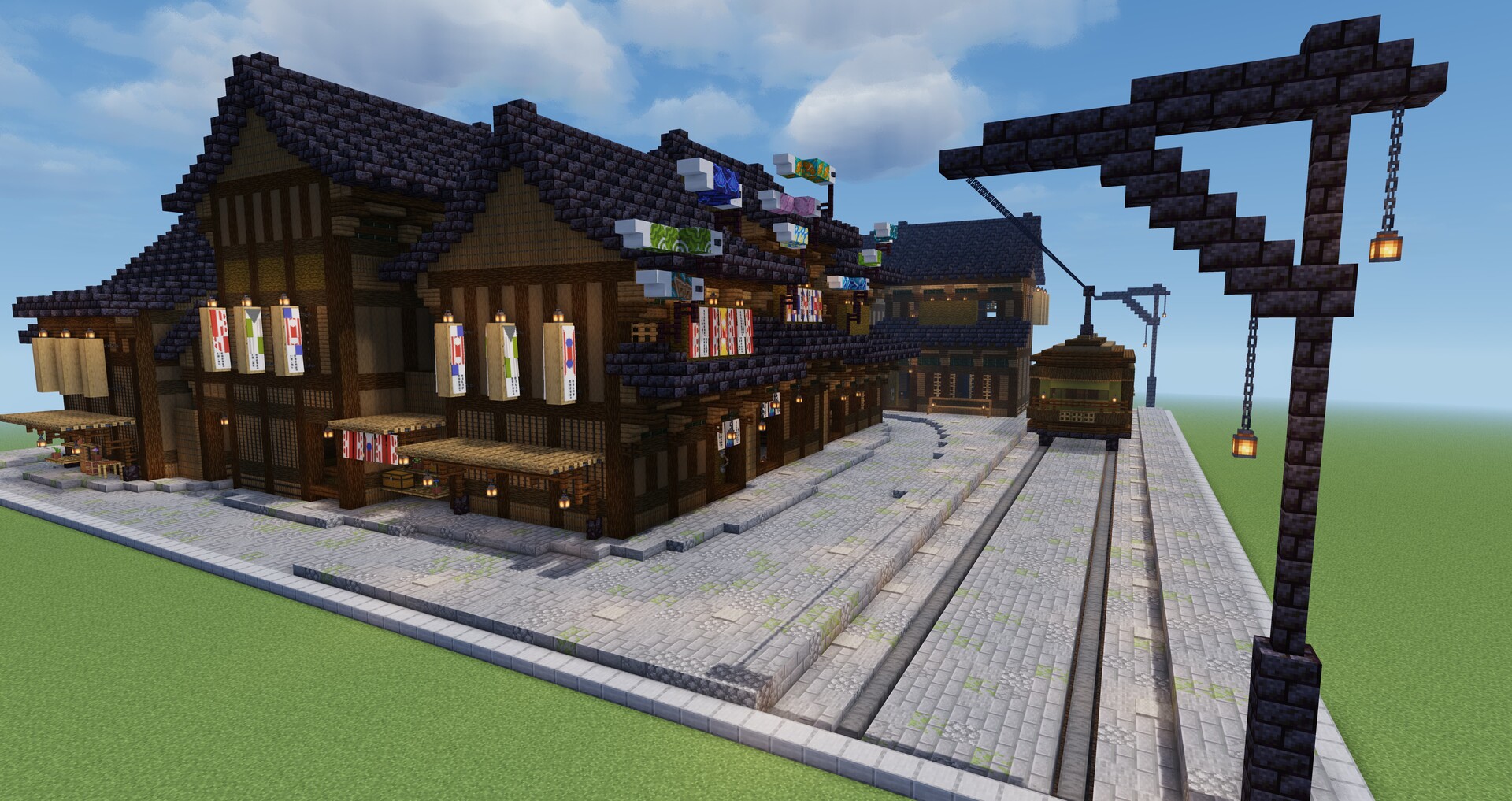 日式風格. 復古. 93*93 / Japanese style. retro. 93*93 Minecraft Map