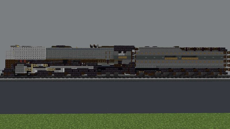 Minecraft Union Pacific FEF-3 844 Steam Locomotive with Greyhound ...
