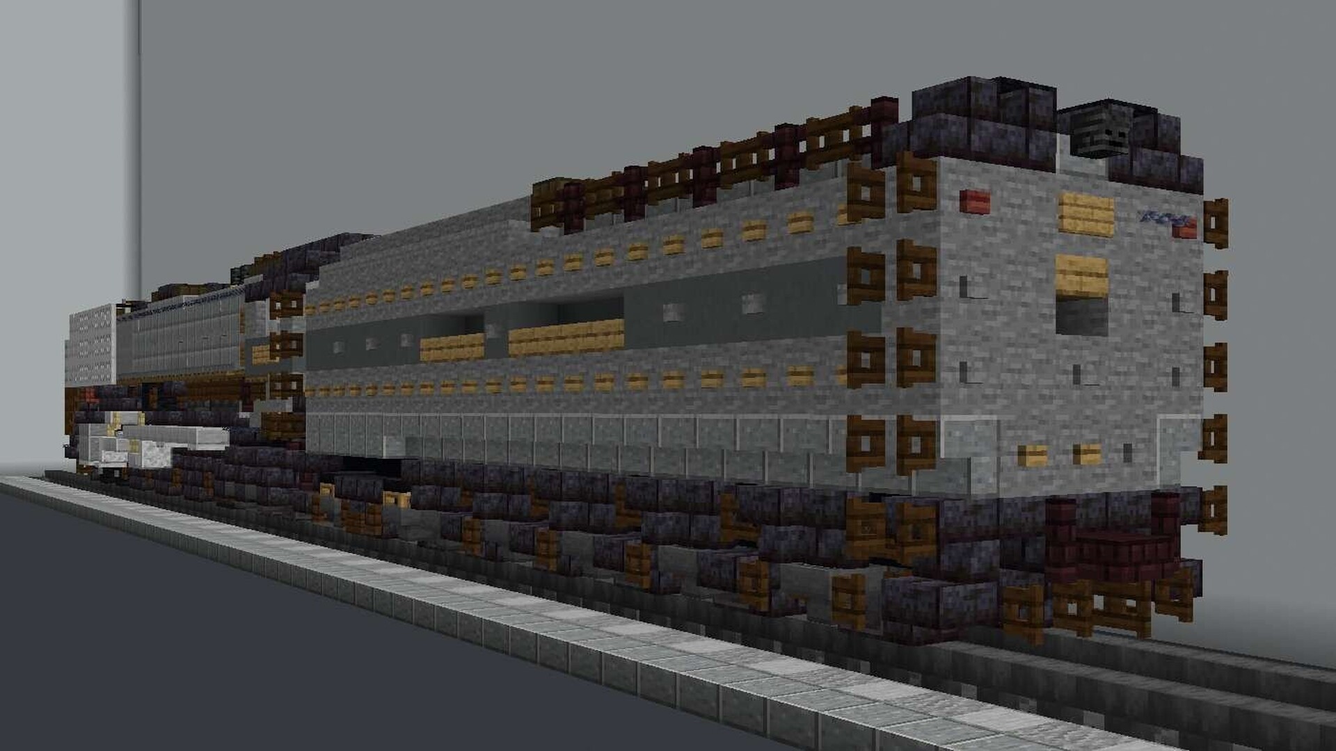 Minecraft Union Pacific FEF-3 844 Steam Locomotive with Greyhound ...