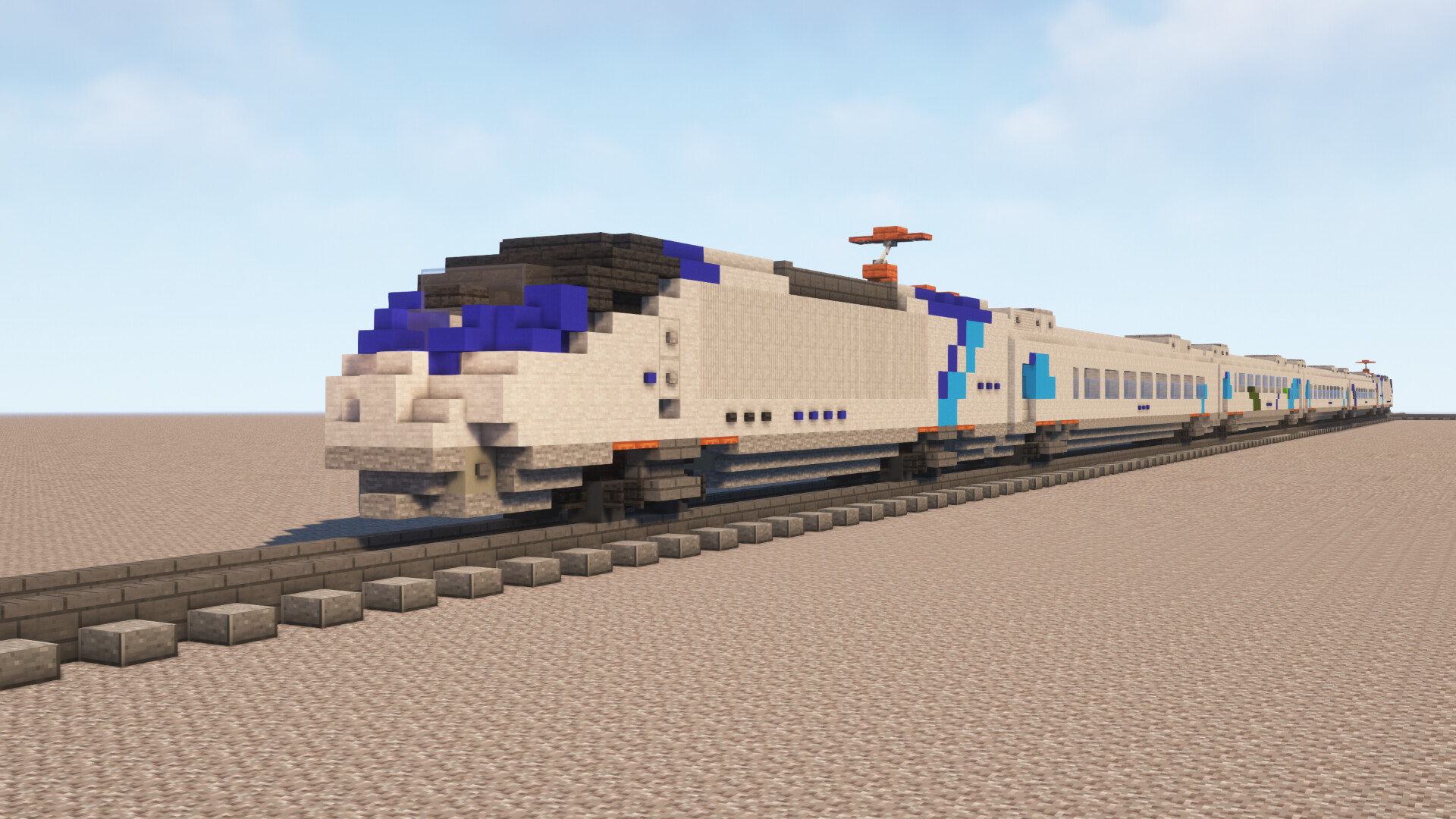 AMTRAK GE P42 GENESIS, Bombardier Acela Express Minecraft Map