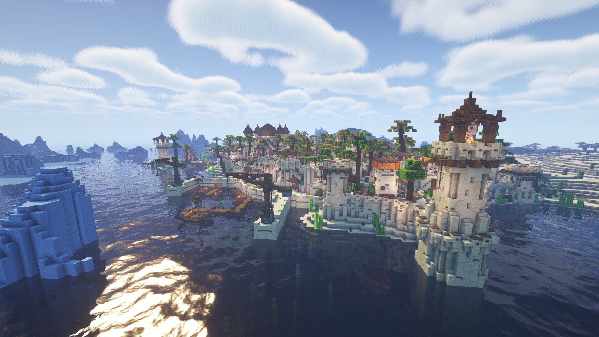 TRANSFORMACIÓN ALDEA DESIERTO / Desert Village Transformation Minecraft Map