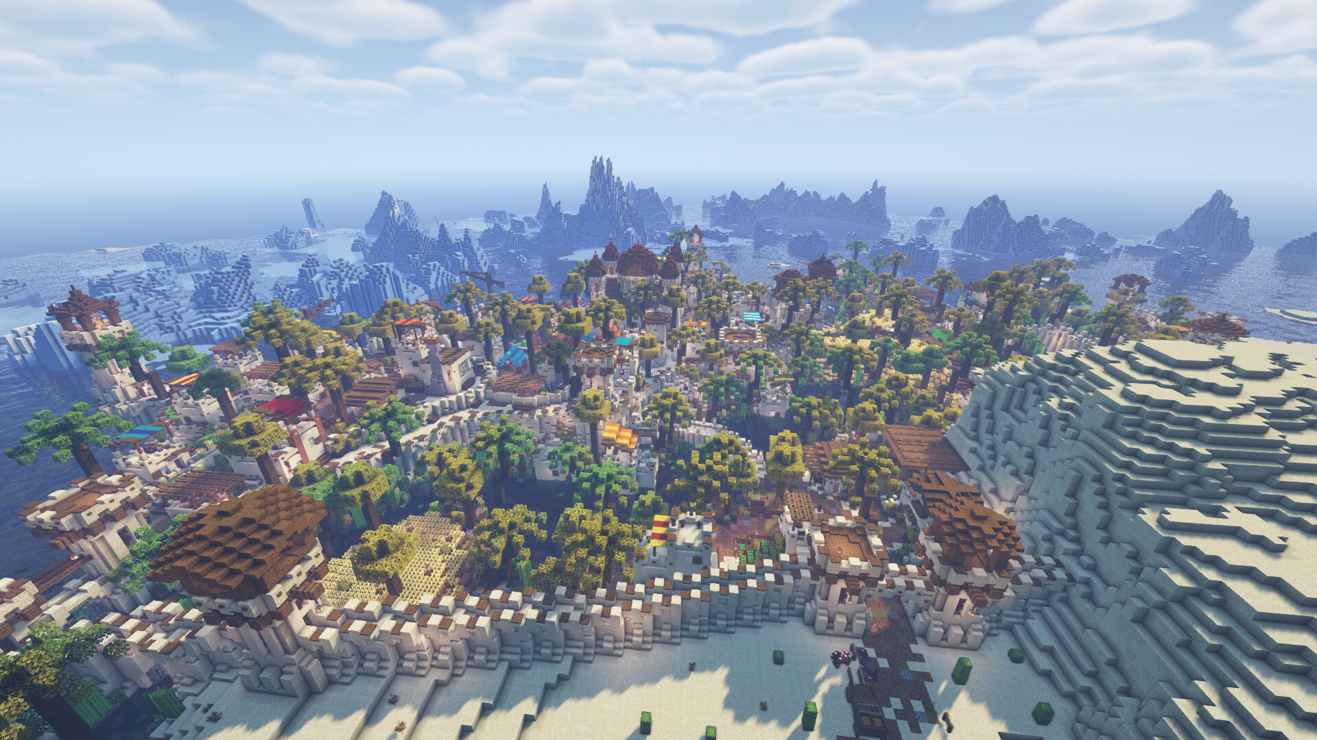 TRANSFORMACIÓN ALDEA DESIERTO / Desert Village Transformation Minecraft Map