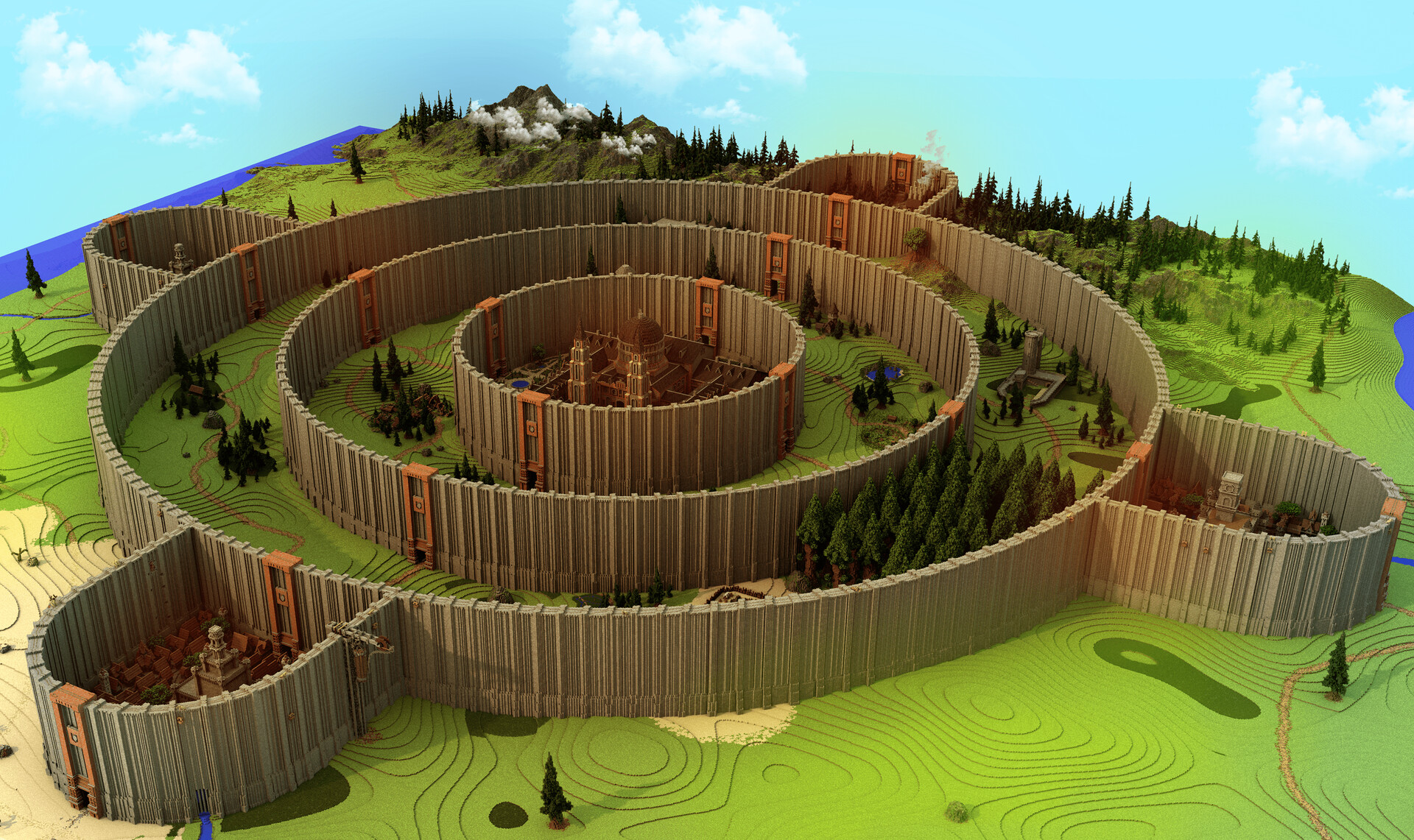 Paradis Island | Shingeki no Kyojin for the server "SNK FR" Minecraft Map