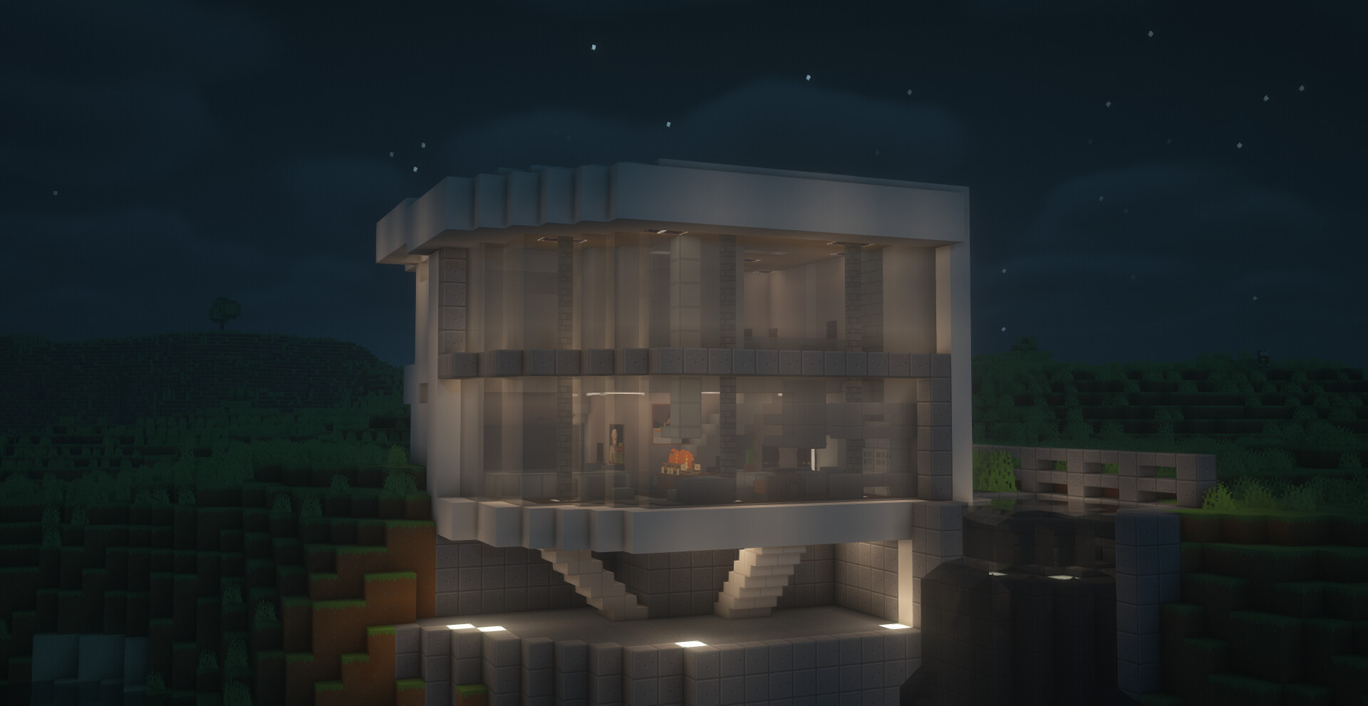Modern Seaside house Minecraft Map