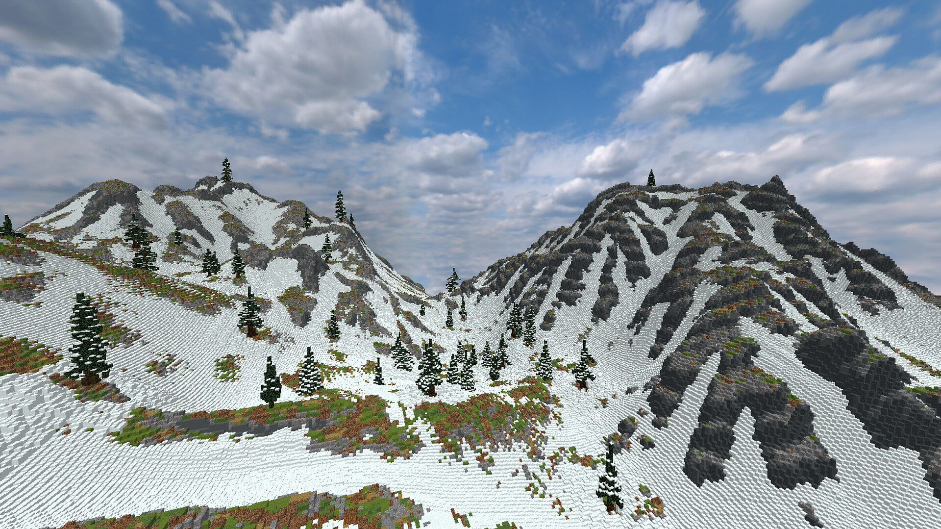 1500𝙭1500 | 𝙎𝙣𝙤𝙬𝙮 𝙏𝙚𝙧𝙧𝙖𝙛𝙤𝙧𝙢𝙞𝙣𝙜 | DOWNLOAD | Minecraft Map