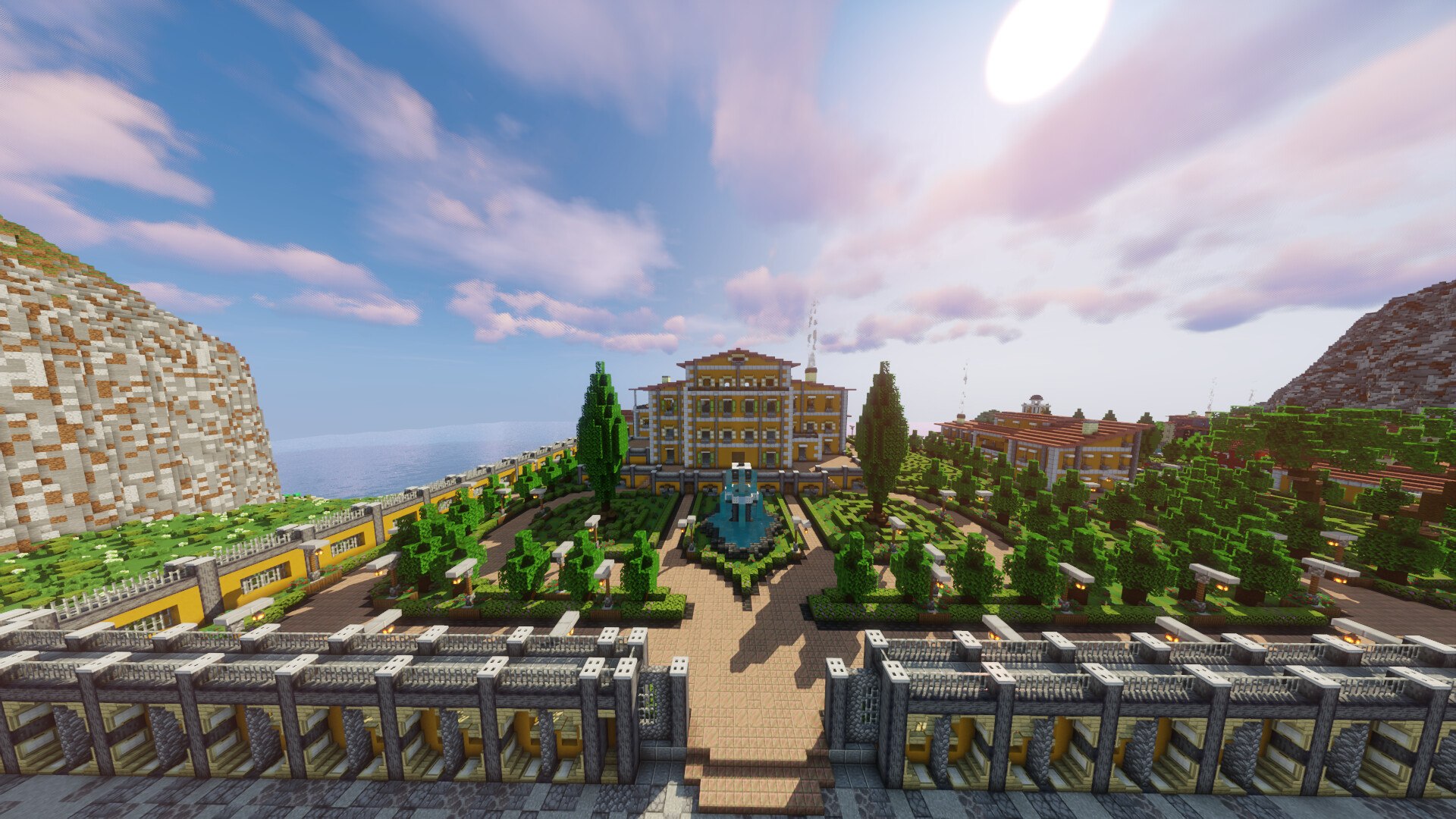 Acera | Mediterranean Town/City Java & Bedrock [DOWNLOAD] Minecraft Map