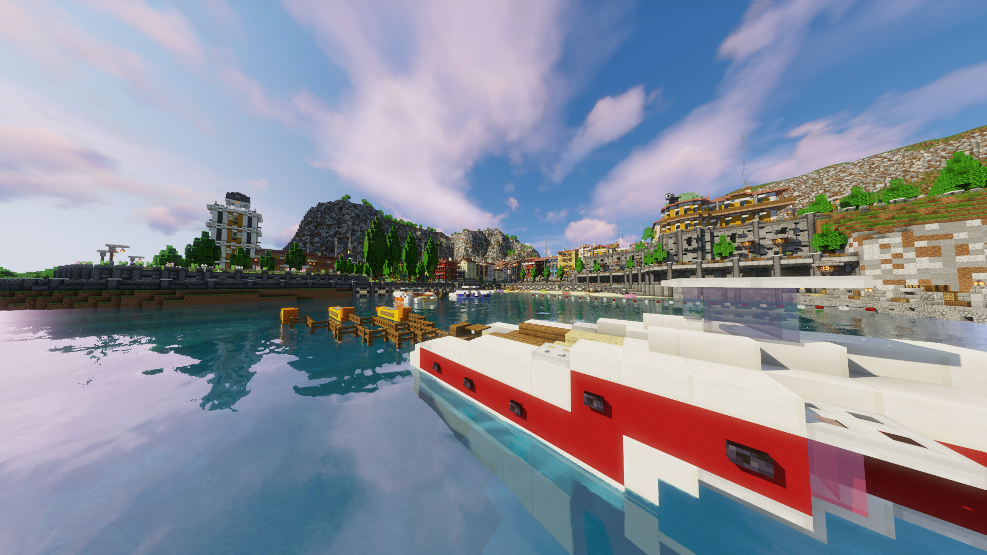 Acera | Mediterranean Town/City Java & Bedrock [DOWNLOAD] Minecraft Map