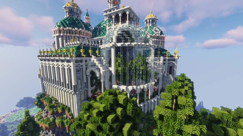 The Luminion Palace - High elf Palace - Fables and Fantasy RP Minecraft Map