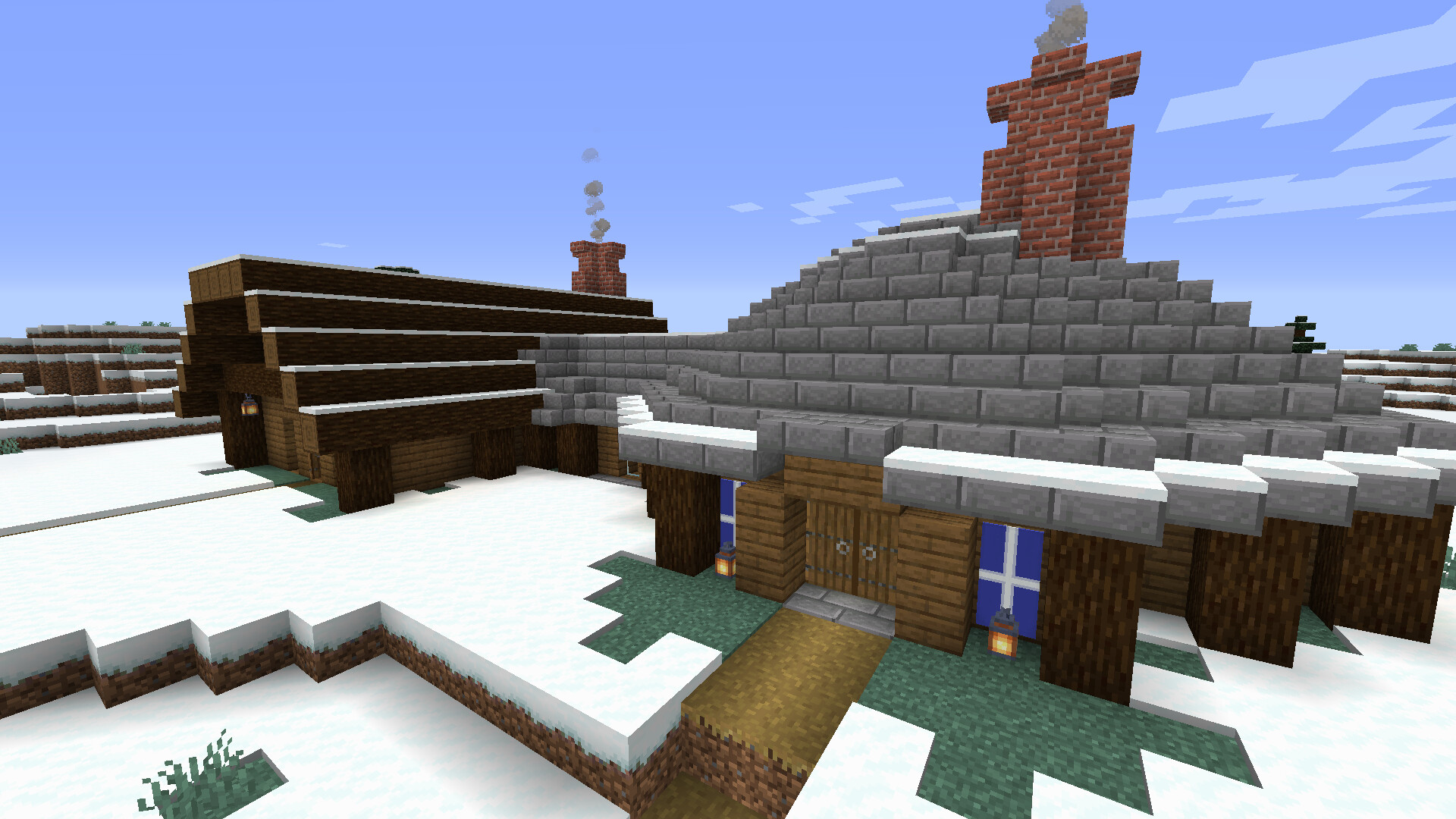 Snowy Town Minecraft Map