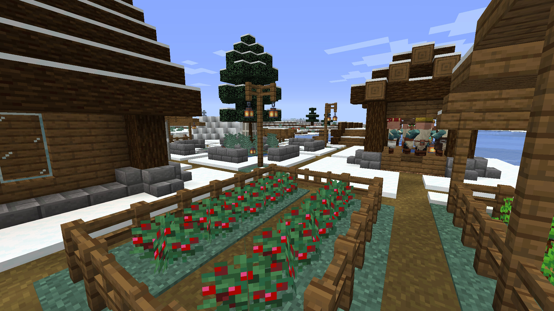 Snowy Town Minecraft Map