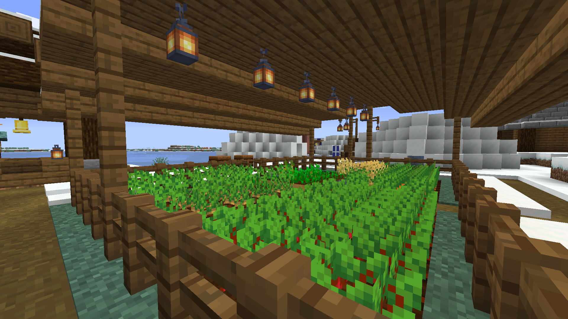 Snowy Town Minecraft Map