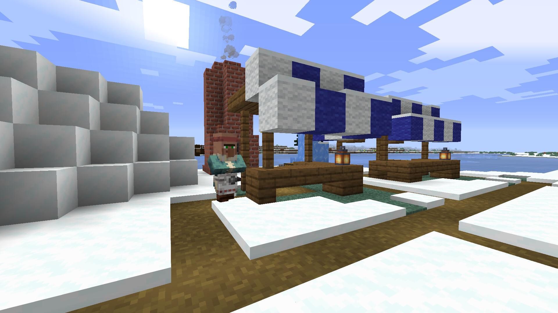 Snowy Town Minecraft Map