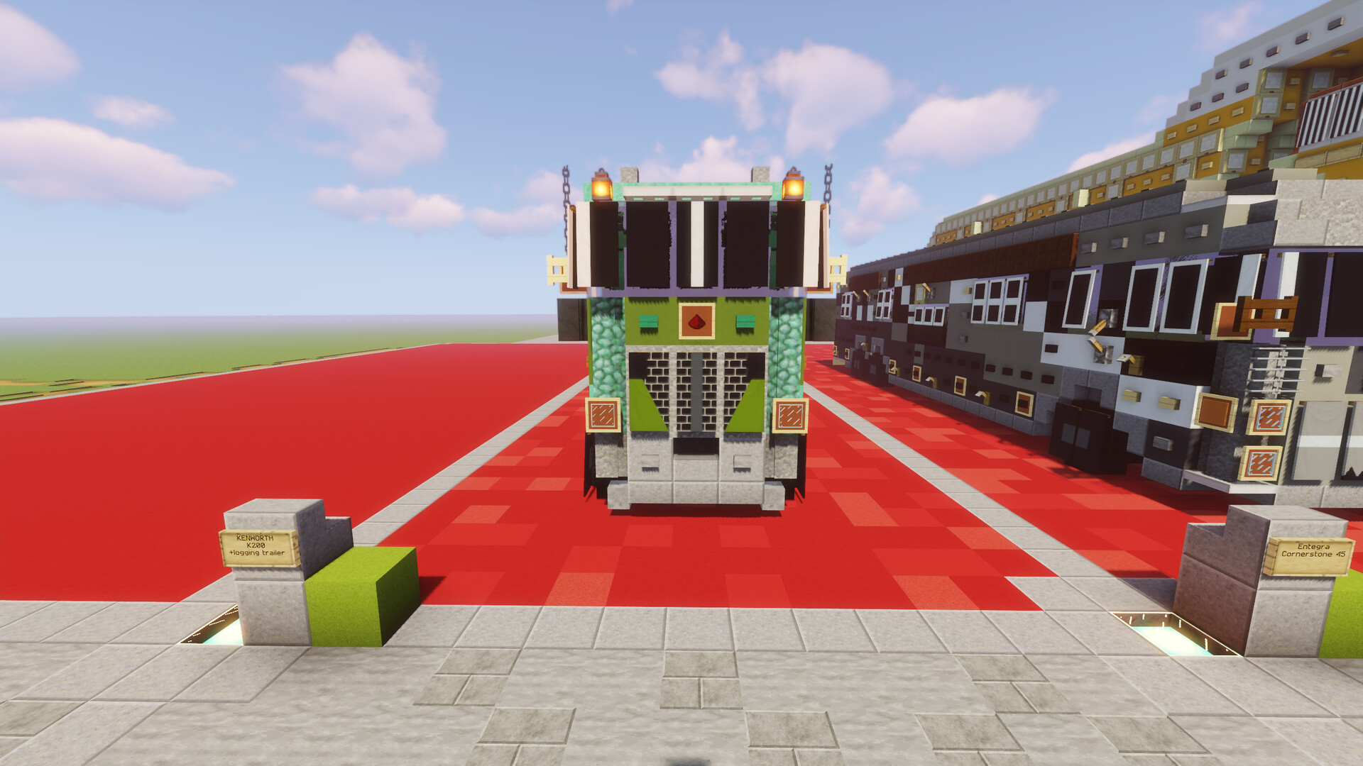 Kenworth K200 8X4+logging trailer Minecraft Map