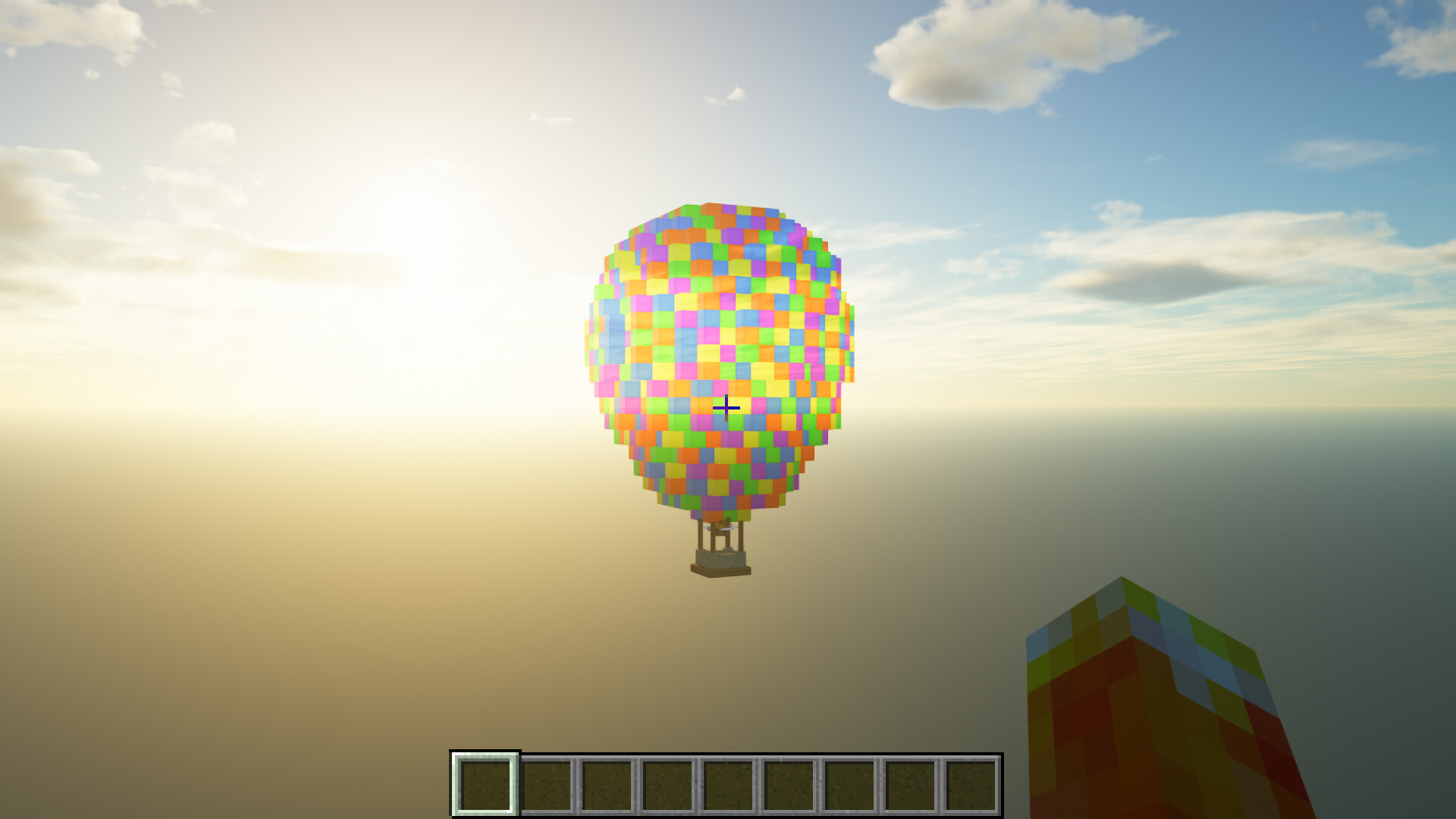 Technicolour Hot Air Balloon Minecraft Map