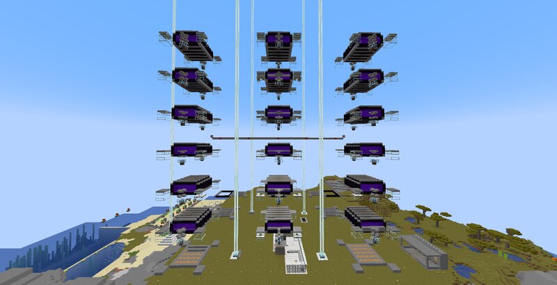 Portal Based Iron Farm Minecraft Map