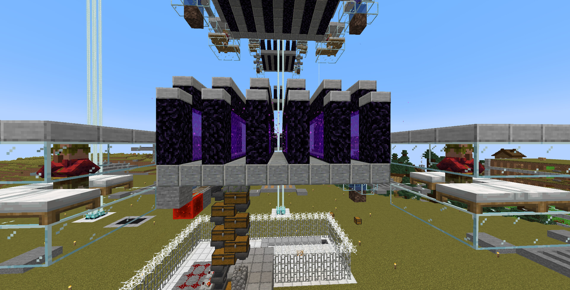 Portal Based Iron Farm Minecraft Map