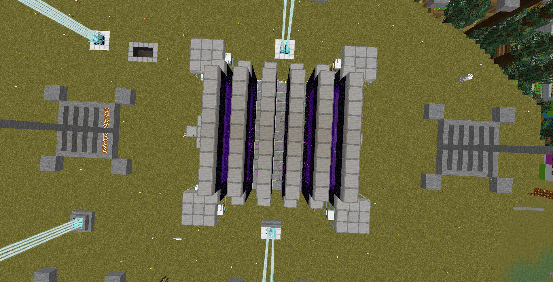 Portal Based Iron Farm Minecraft Map