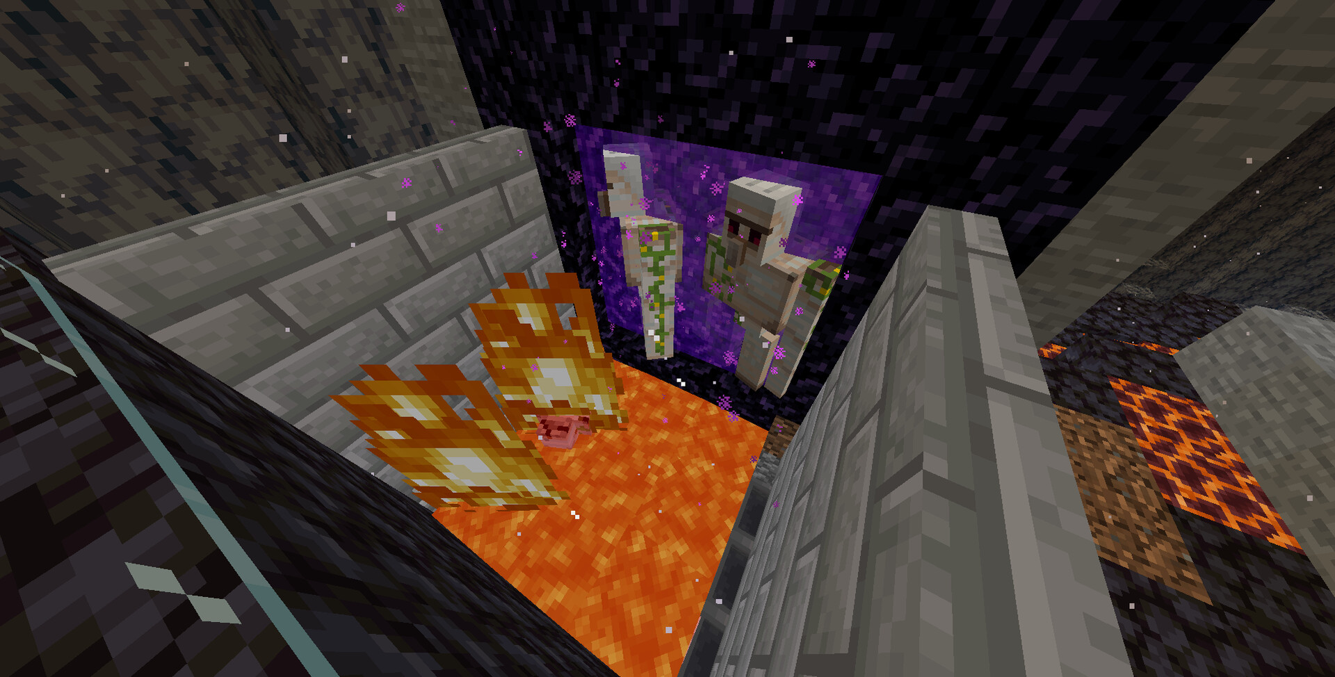 Portal Based Iron Farm Minecraft Map