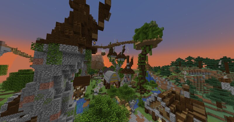 Magical Wizard Fantasy Village | Unvoided Minecraft Map