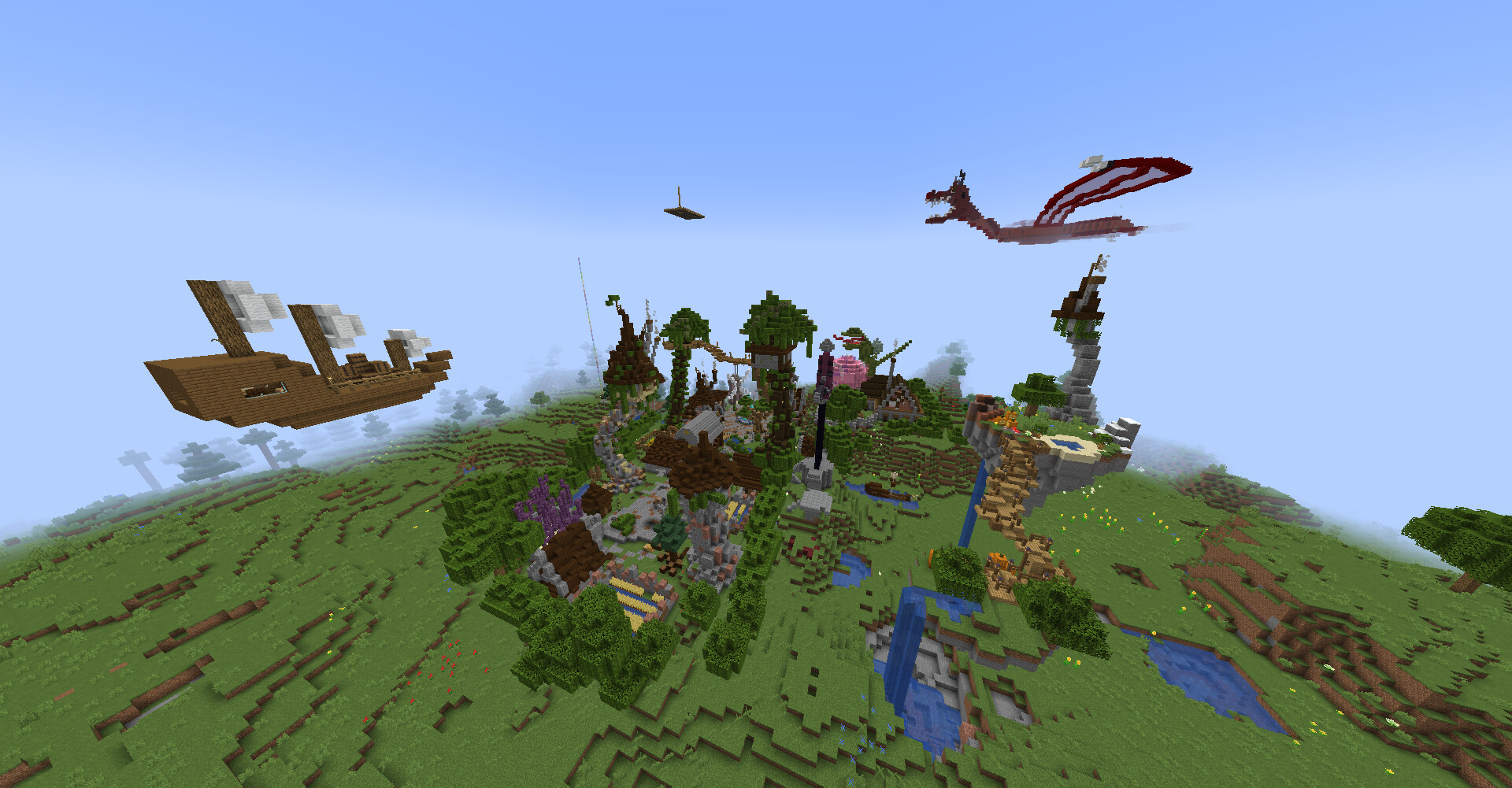 Magical Wizard Fantasy Village | Unvoided Minecraft Map